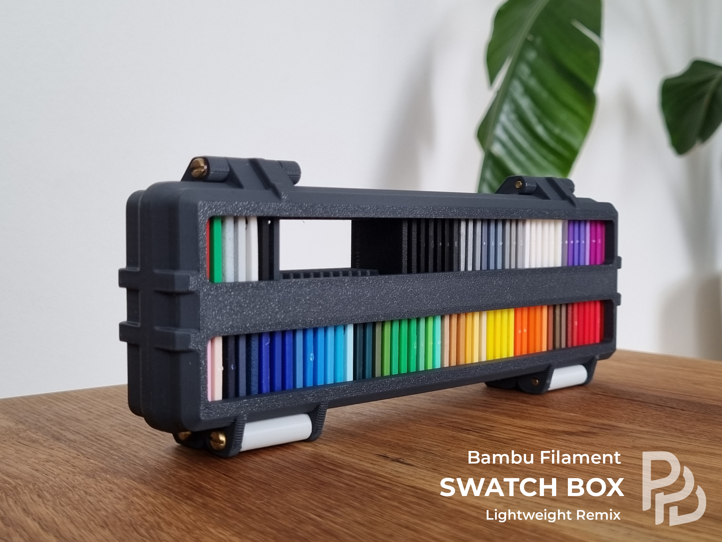 Bambu Filament Swatch Box Lightweight And Efficient Remix By Printy Ponky