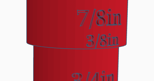 Circle Diameter Measurement Tool 1/8 to 1in by Slash547 | Download free ...