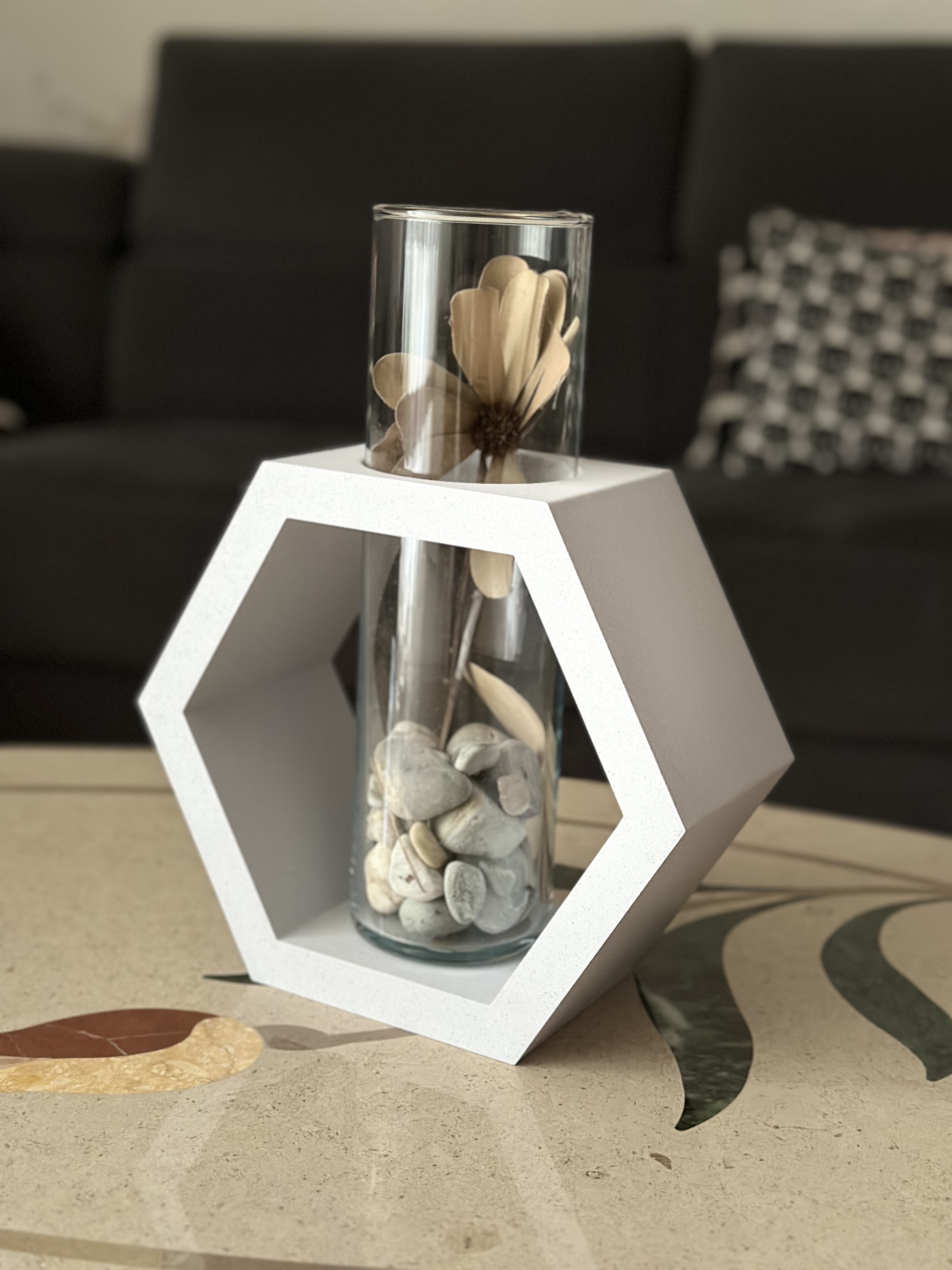 Hexagon Vase Holder by Roket | Download free STL model | Printables.com