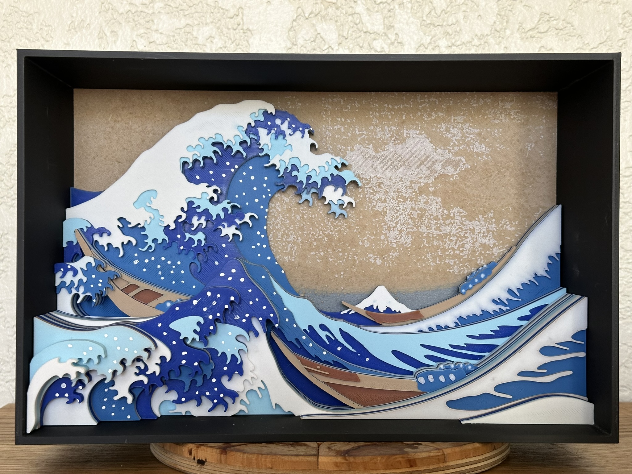 Great Wave off Kanagawa Frame - No LED version by Max Lush | Download ...