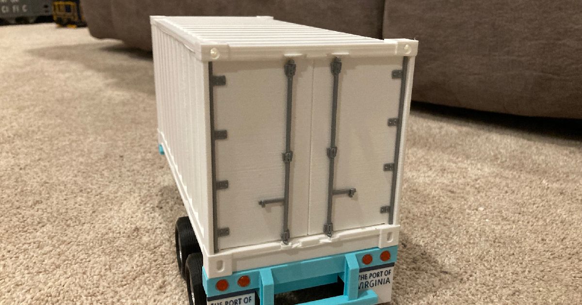 G-Scale 1:29 20' Shipping Container Box 212mm Long by asylumph9 ...