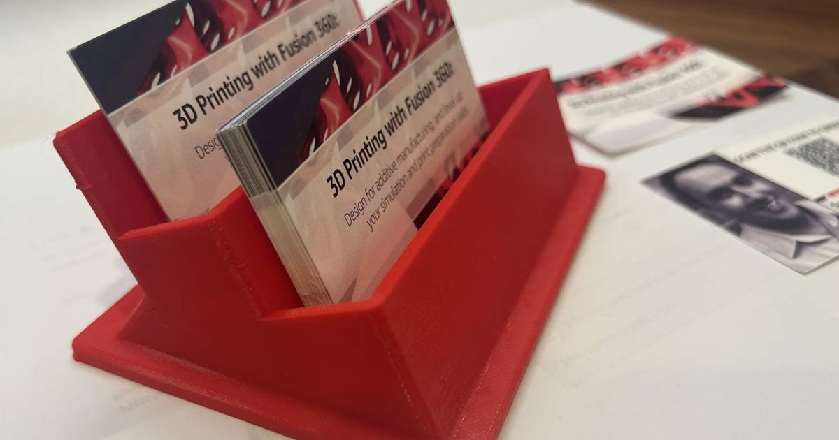 Business Card Holder - Double by SualpOzel | Download free STL model ...