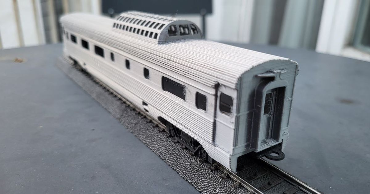 AMTRAK STREAMLINER VISTA DOME CAR FOR H0 SCALE by ASKA Modelle ...