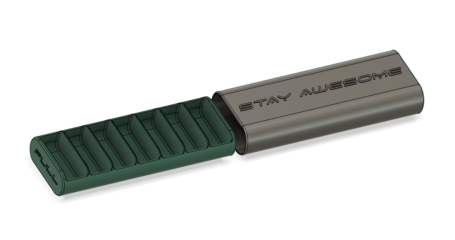 Pill or Supplement Container by APE-X | Download free STL model ...