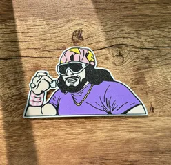 Macho Man Magnet (8x3mm magnet) by omiedude | Download free STL model ...