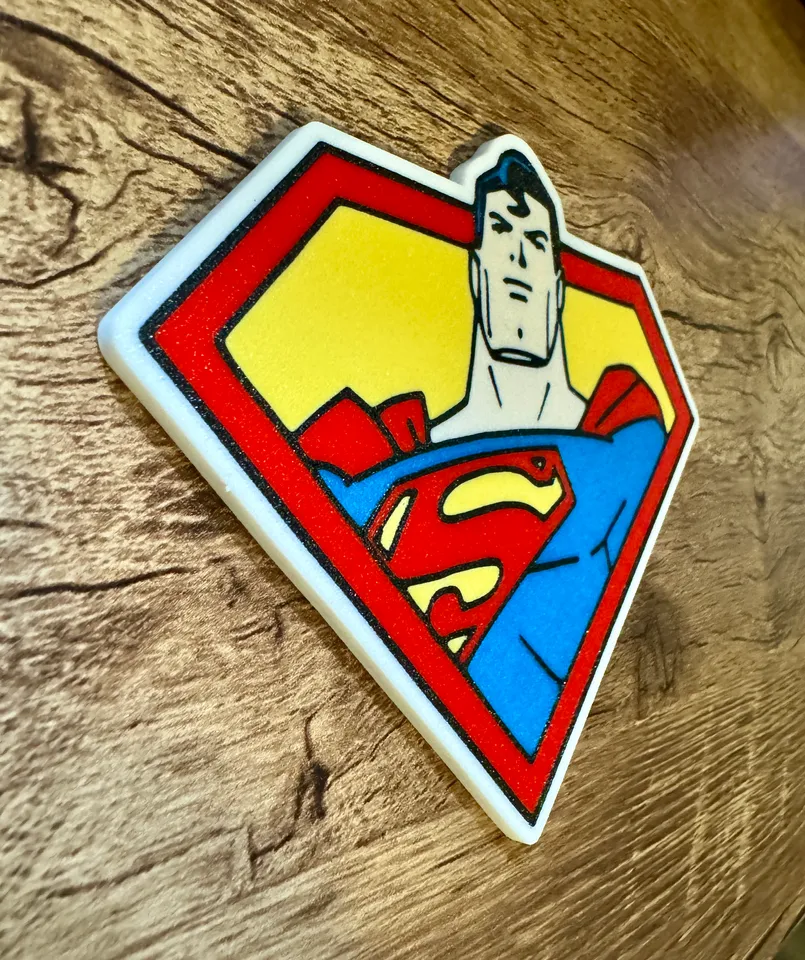 Superman Magnet (multi-color)(8x3mm magnets) by omiedude | Download ...