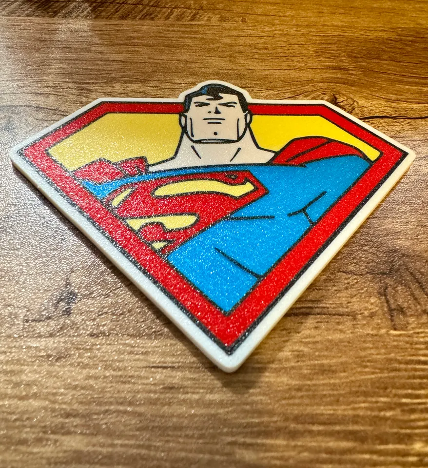 Superman Magnet (multi-color)(8x3mm magnets) by omiedude | Download ...