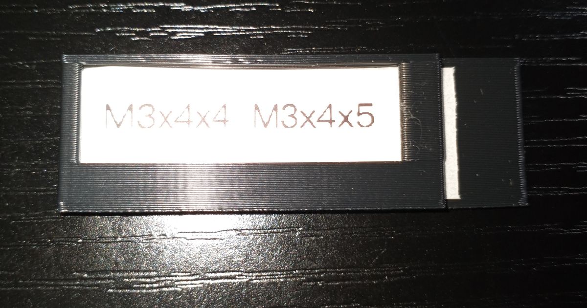 Gridfinity bin label cutter jig by 35°C0lDFuSi0n | Download free STL ...