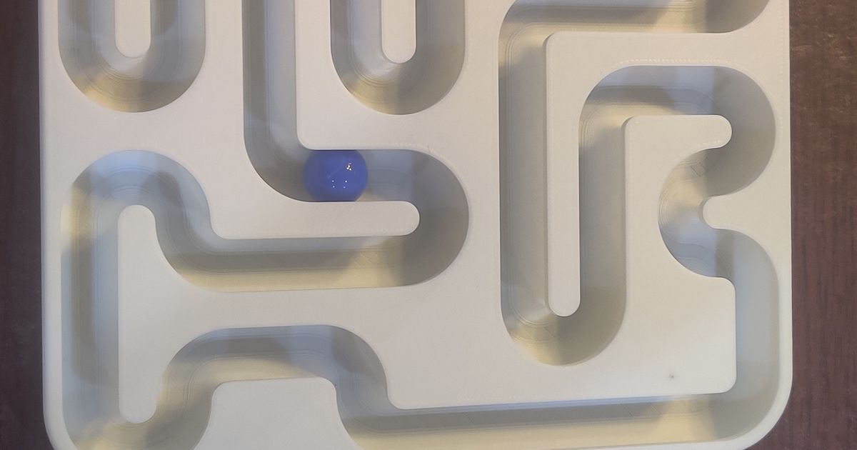 Large Captured Marble Run #1 by Russell Smyth | Download free STL model ...