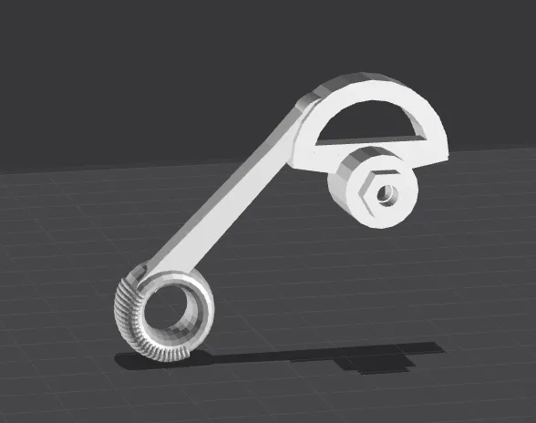 Flysky G7P Wheel Adapter for 7mm hex added thumb lever option also by Hoquat | Download free STL ...