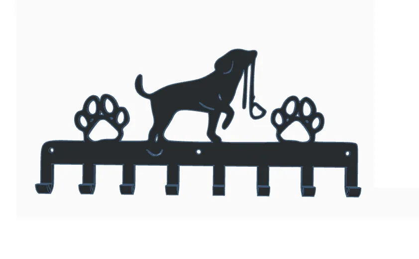 dog key holder by Jura Švébiš | Download free STL model | Printables.com