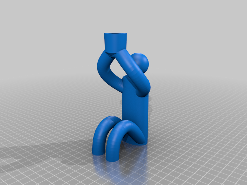Bright idea stickman lamp by Tooner.it | Download free STL model ...