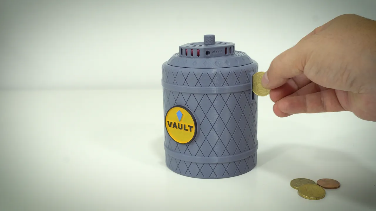 Mini Coin Vault with hidden lock and key by Dad Got Tools | Download ...