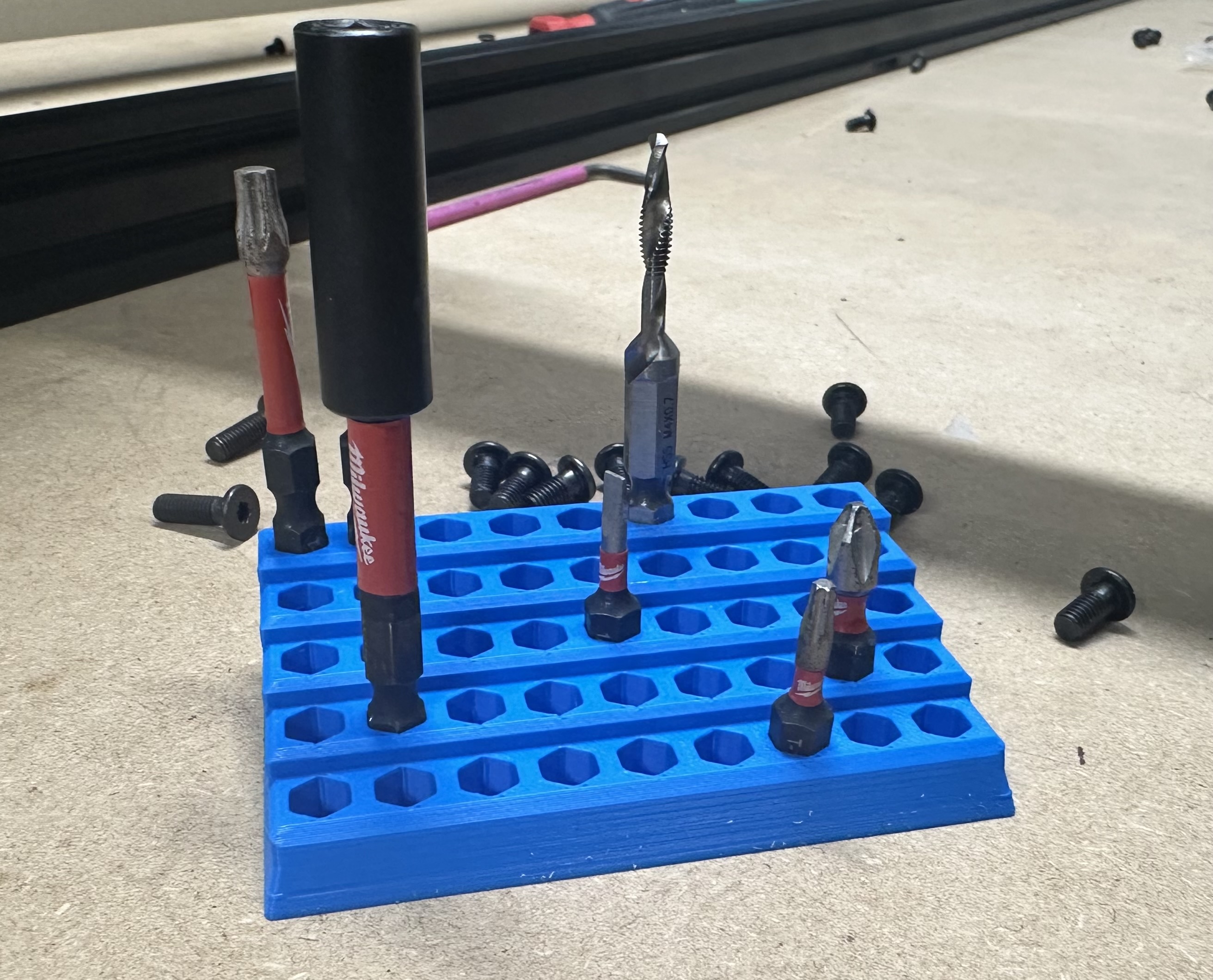 1/4" Hex Shank Bit Worktop Organizer - 45 Bits by eb2292 | Download ...