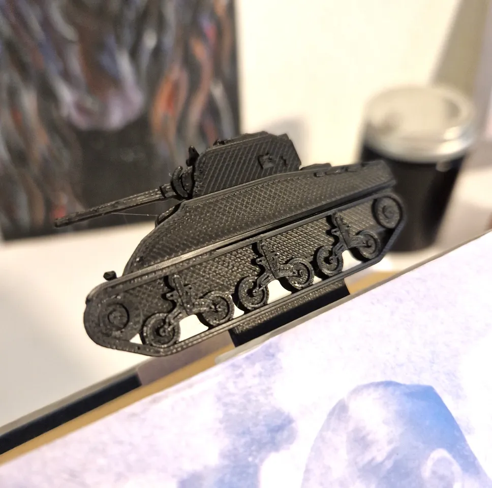 Sherman M4A1 Tank Bookmark by Edy195 | Download free STL model ...