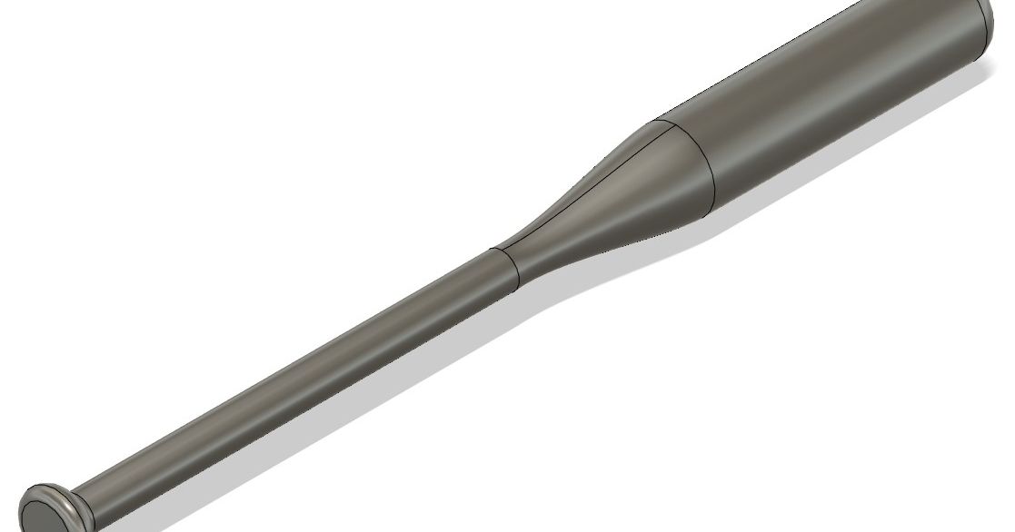 A simple baseball bat by Sam B | Download free STL model | Printables.com