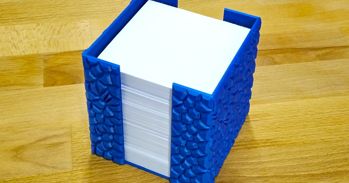 Stone pattern square paper stack stand by PetrK | Download free STL ...