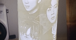 BTS Lithophane 360° Lamp by Ondrashek | Download free STL model ...