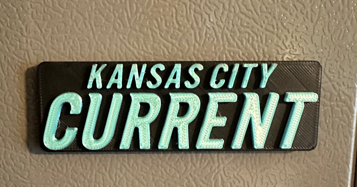 Kansas City Current Magnet/sign by MKLand | Download free STL model ...