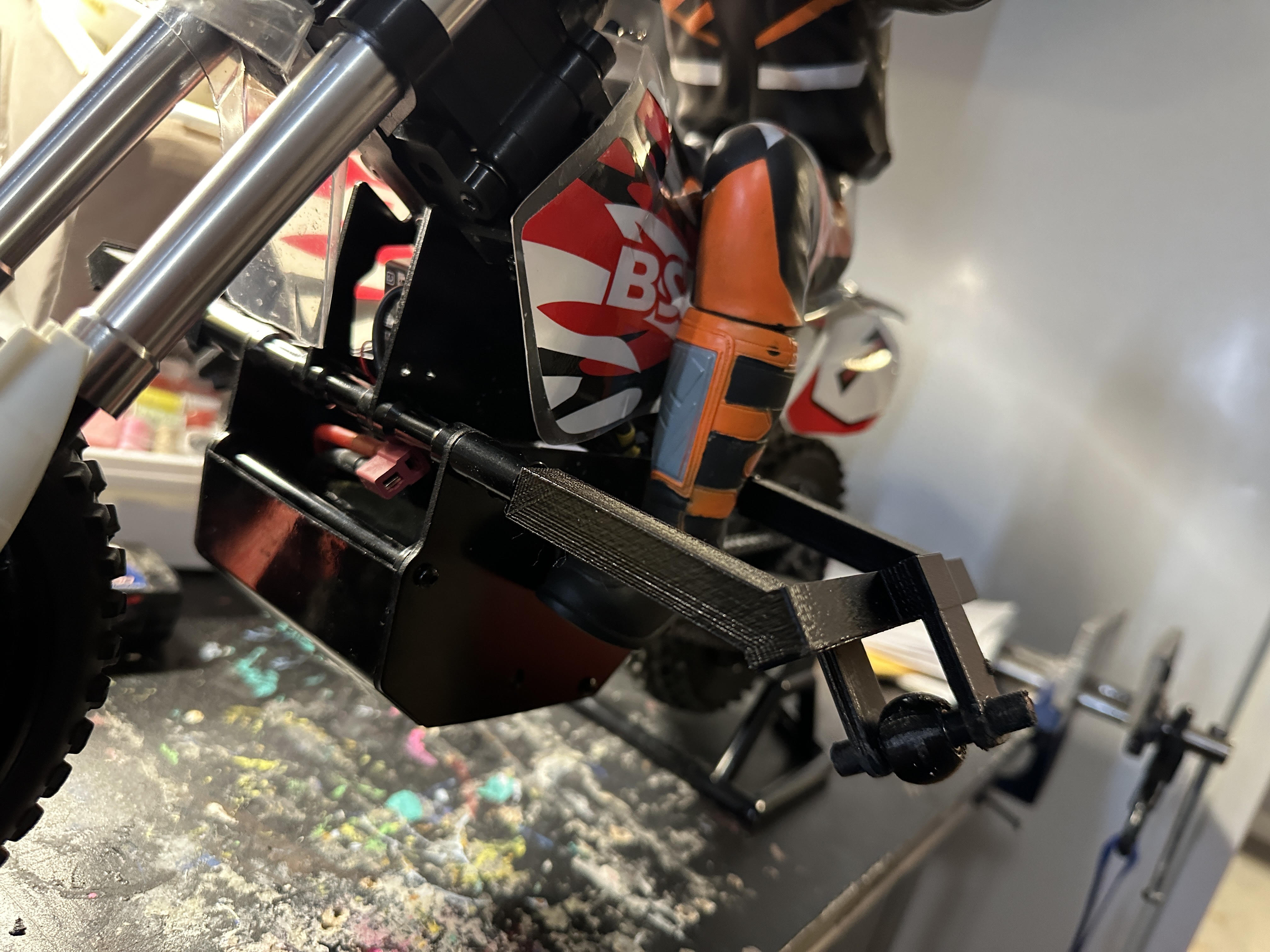 Replacement anti tip bars for BSD Racing RC Dirt Bike by MPDurham | Download free STL model ...