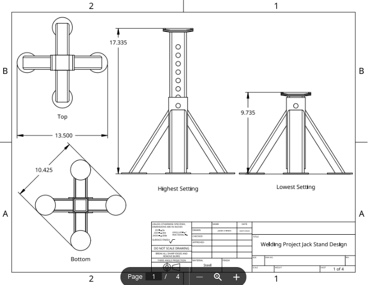 Jack Stand Scale Model by james.org | Download free STL model ...