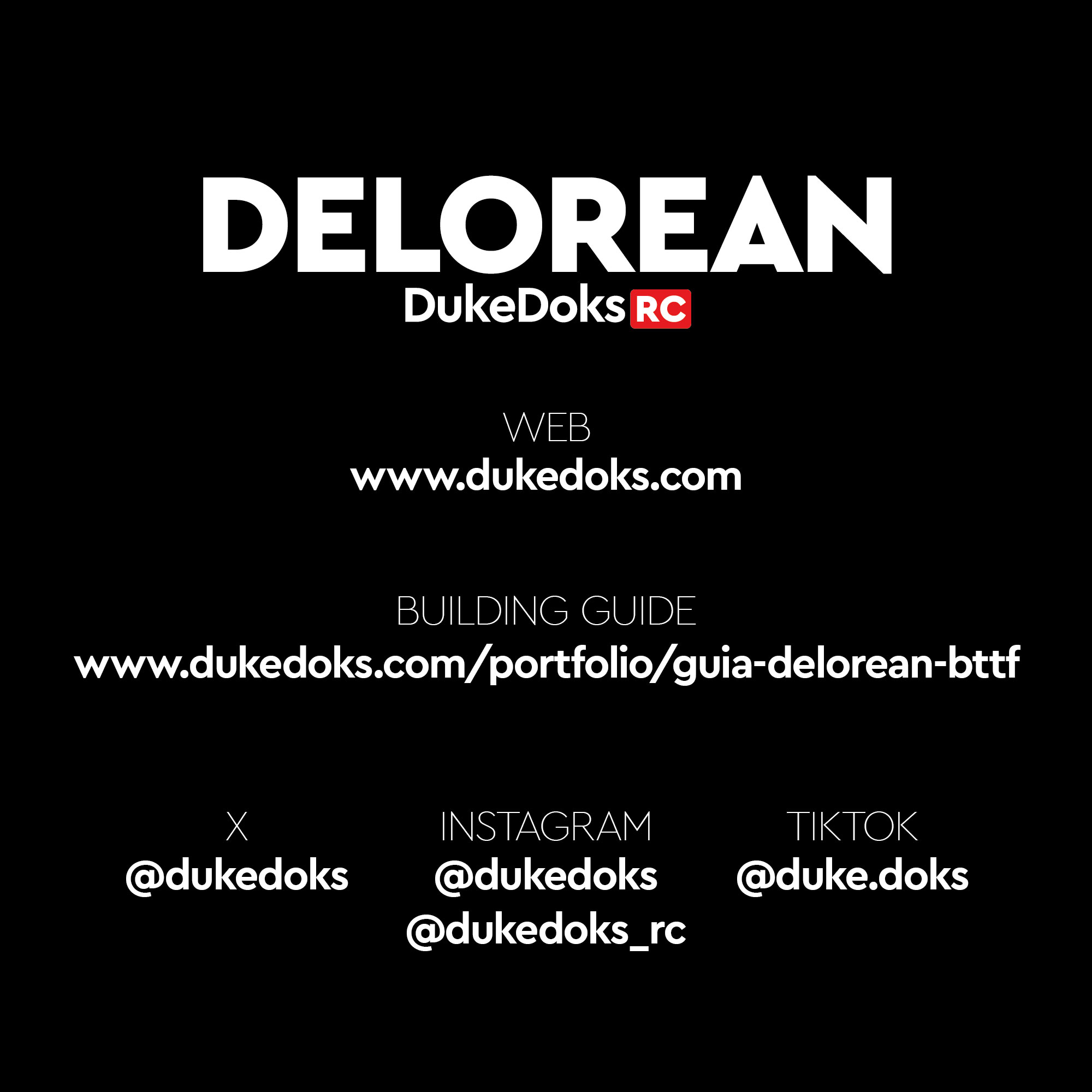 DMC Delorean RC 1/10 by Duke Doks | Printables Store