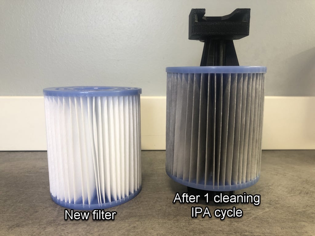 Prusa CW1/CW1S - IPA pigment filter holder for standard H-Type filter by dancan13f | Download ...