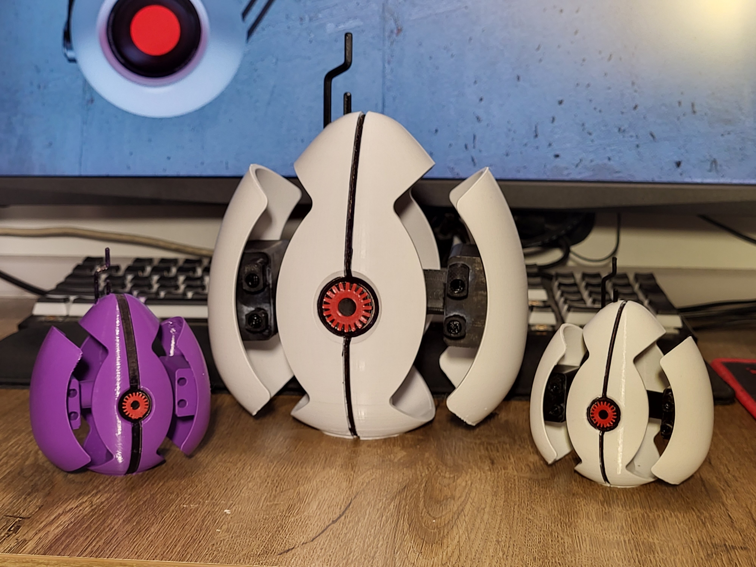 Portal Turret Articulated Egg by checkerd | Download free STL model ...