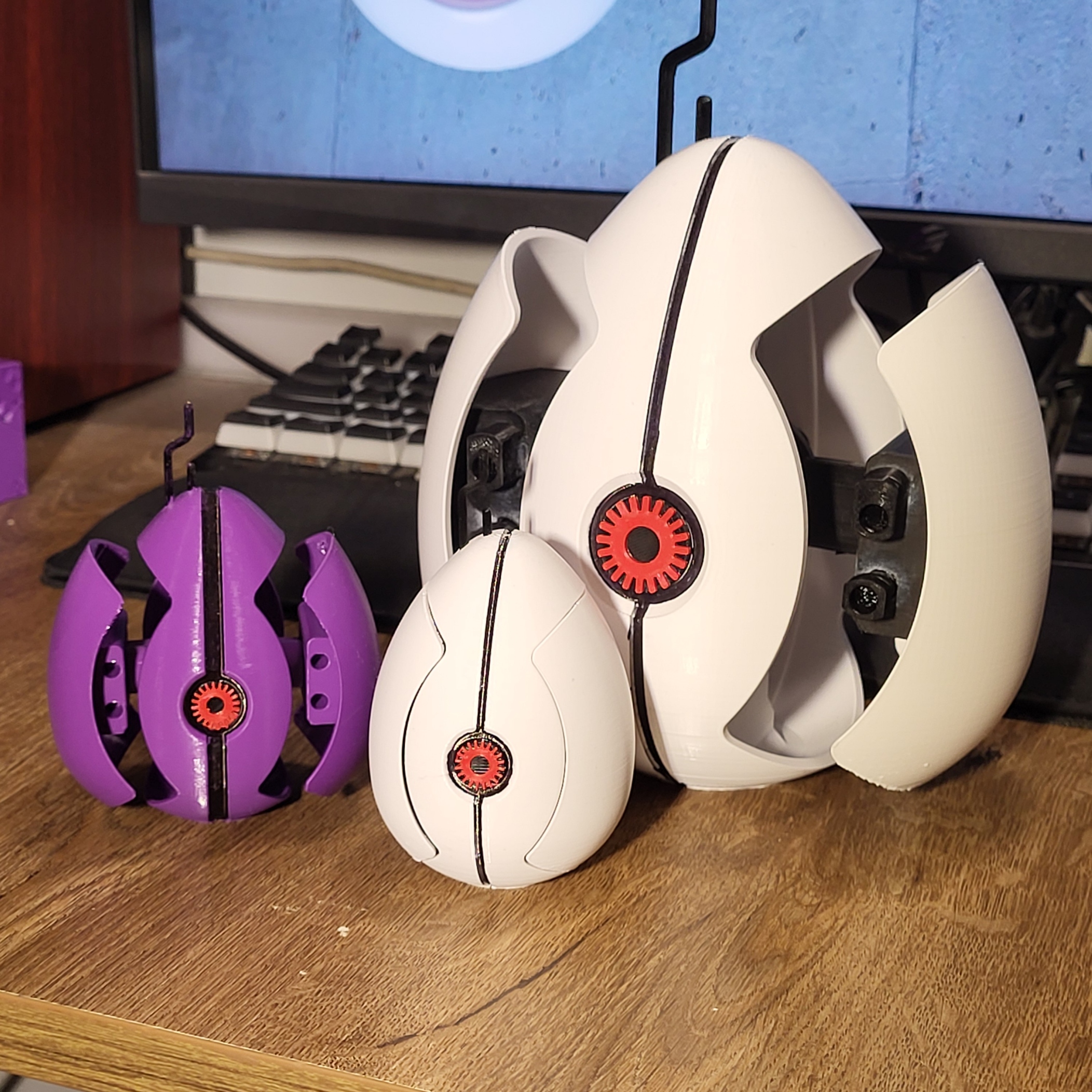 Portal Turret Articulated Egg by checkerd | Download free STL model ...