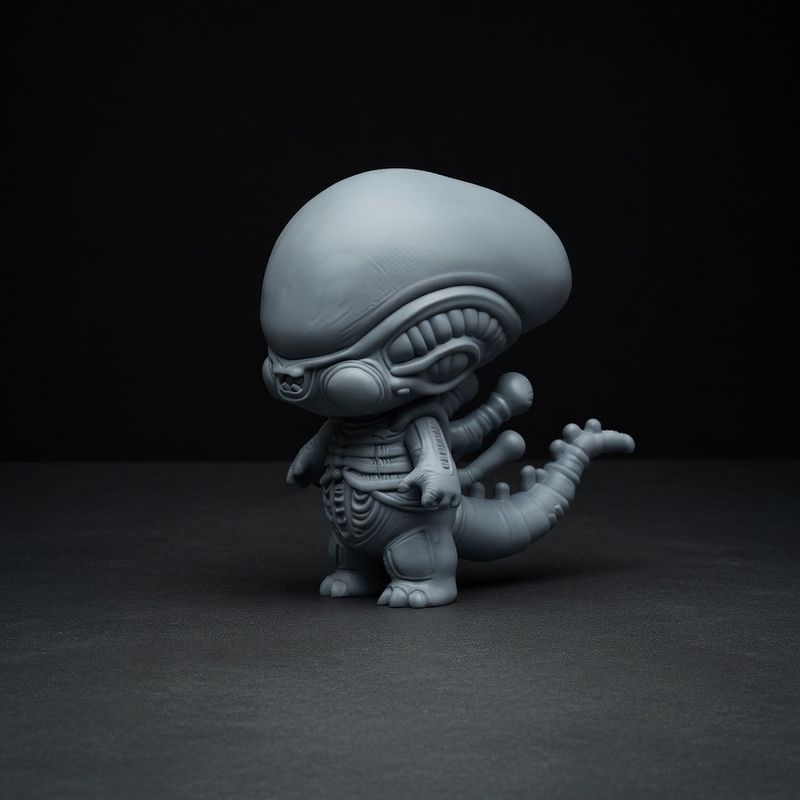 Mini alien figurine by KeFigureAja | Download free STL model ...