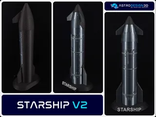 STARSHIP models for 3D printer | Printables.com