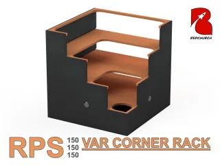 Paint Station 150-150-150 Var Rounded Corner Rack by RedChurch Studio | Printables Store