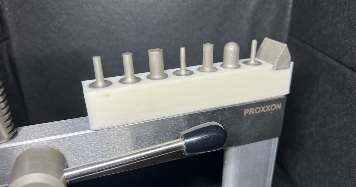 Die press holder for Proxxon MP-120 Micro Press / Arbor by MC ...