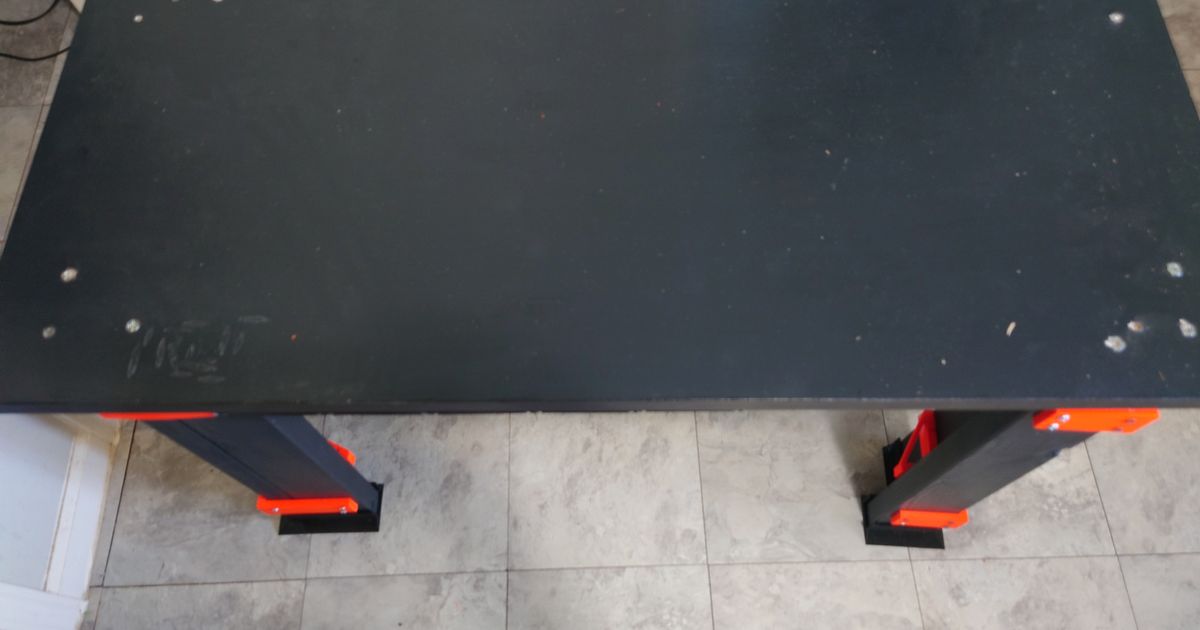 Brackets and feet for table using 2x4s by Wakefuldude | Download free ...