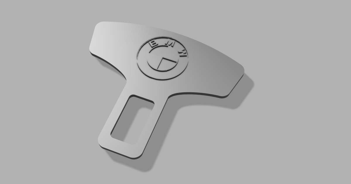 Car Seat Belt Alarm Diffuser BMW by vexiak | Download free STL model ...