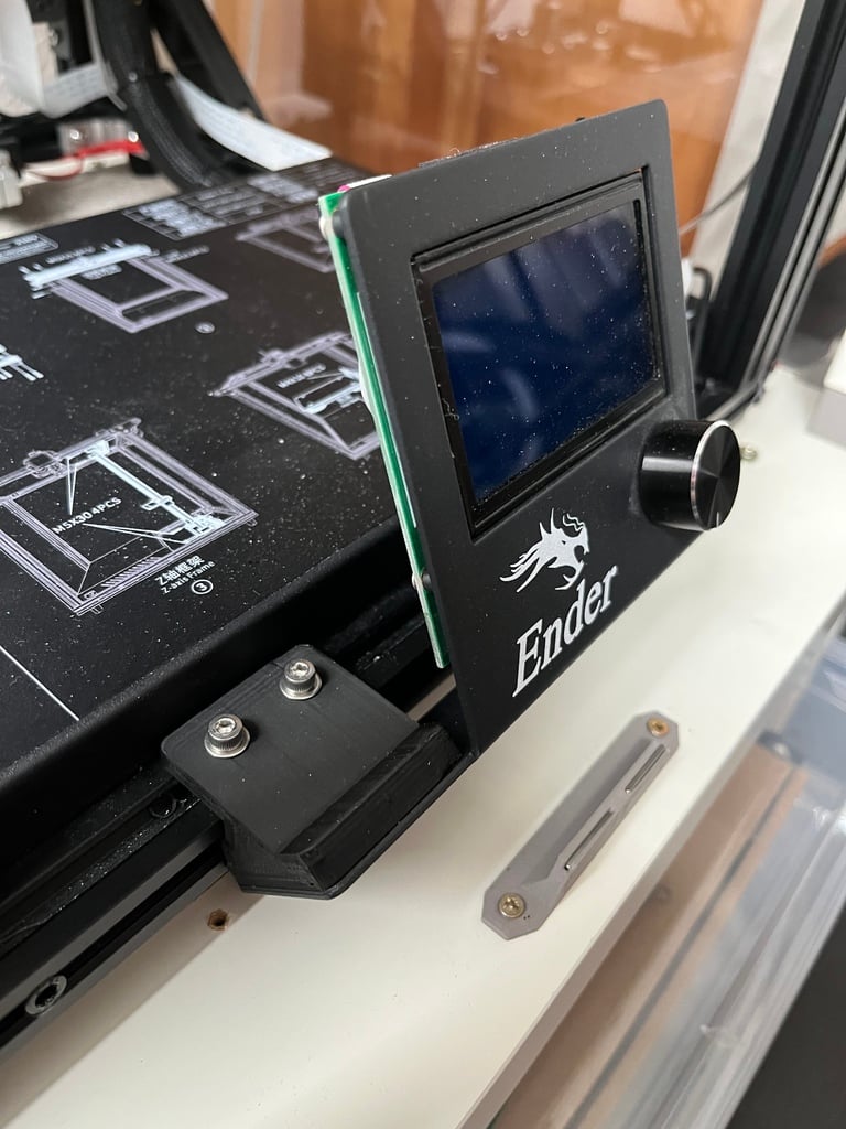 Ender 5 (Pro) Stock LCD Display Relocation Adapter by MeisterD ...