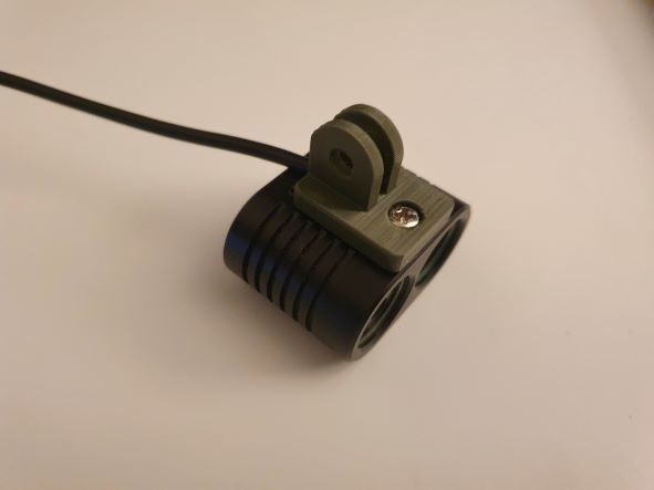 LED Light Adapter for GoPro Mount by MeisterD | Download free STL model ...