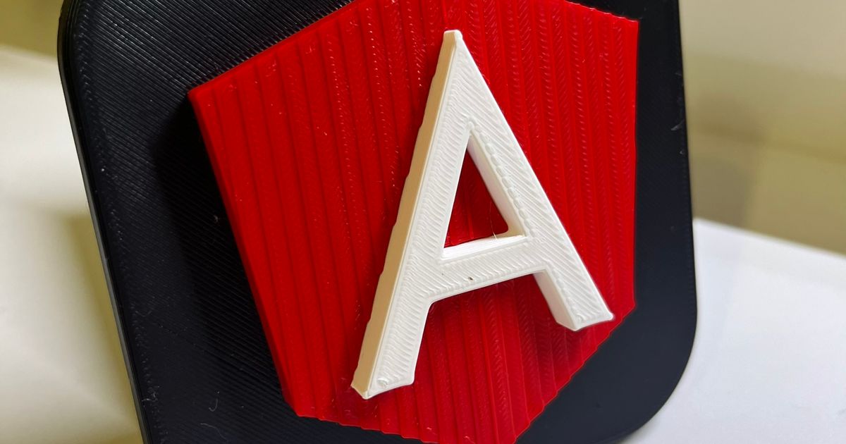 Angular logo by Robert Križan | Download free STL model | Printables.com
