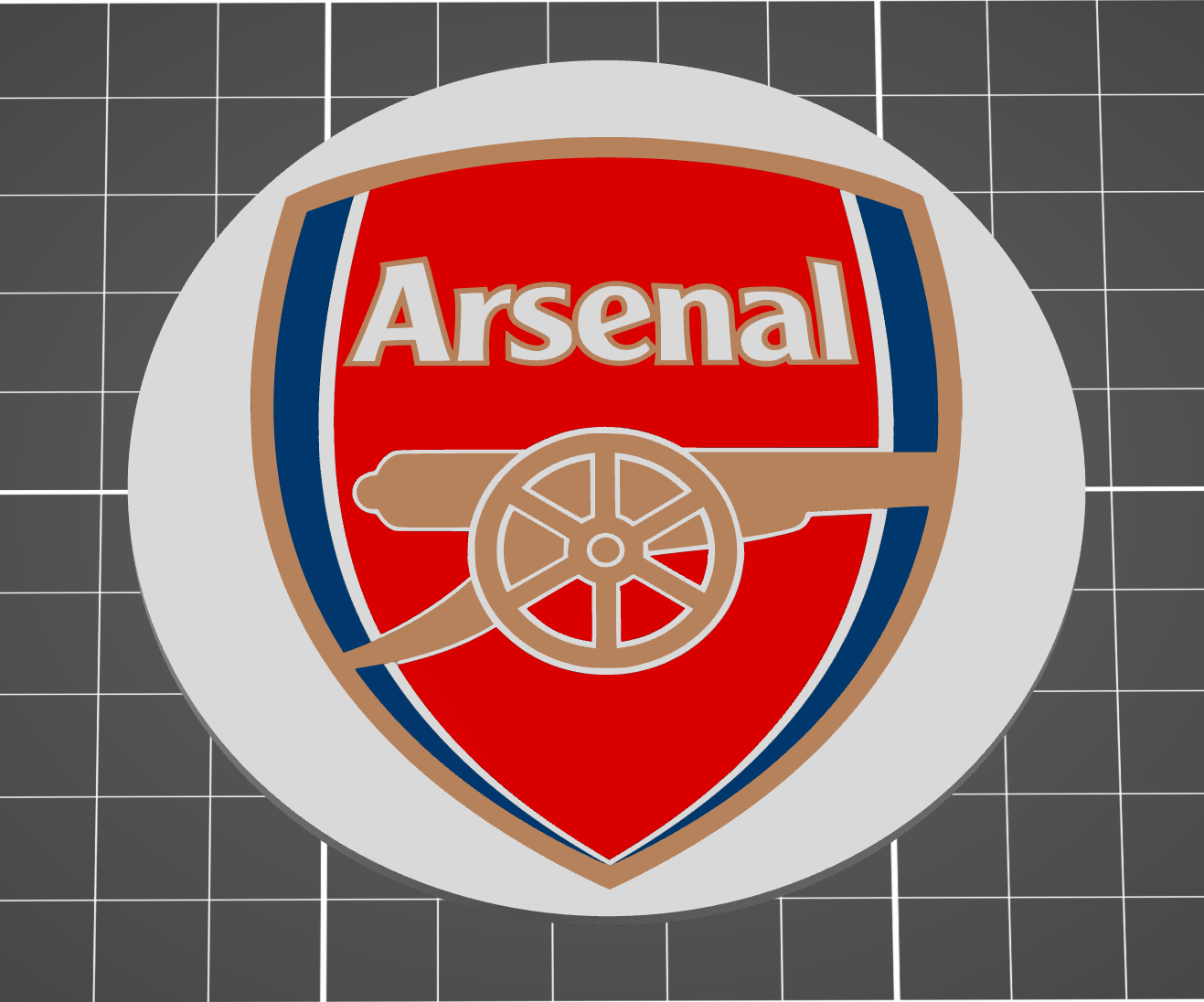 FC Arsenal Coaster / Beermat by Kawuezel | Download free STL model ...
