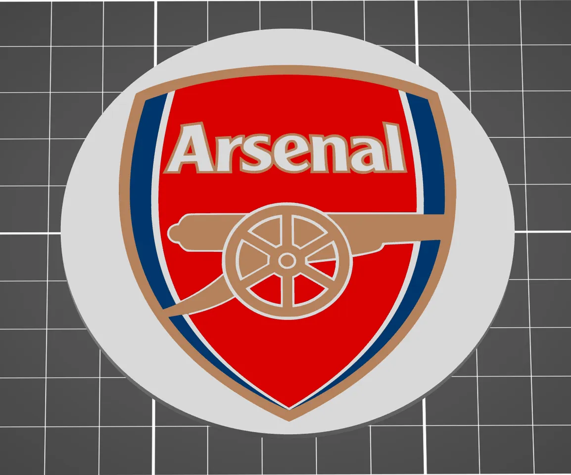 FC Arsenal Coaster / Beermat by Kawuezel | Download free STL model ...