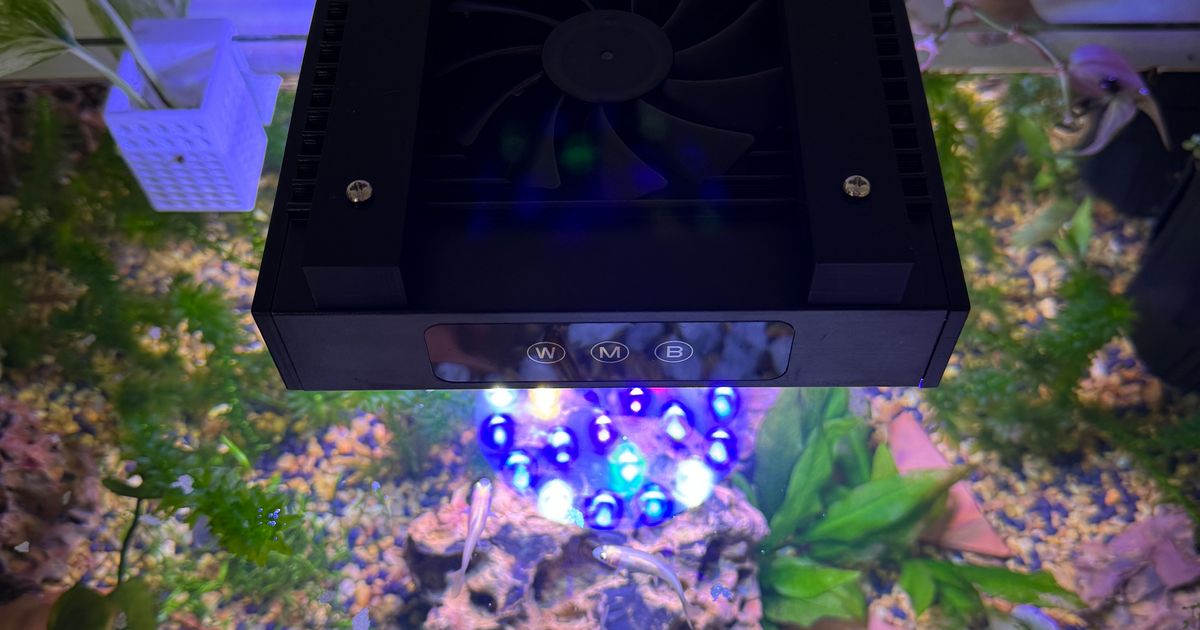 Nicrew HyperReef Aquarium Light Mount (Rimless) by Hero of Rhyme ...