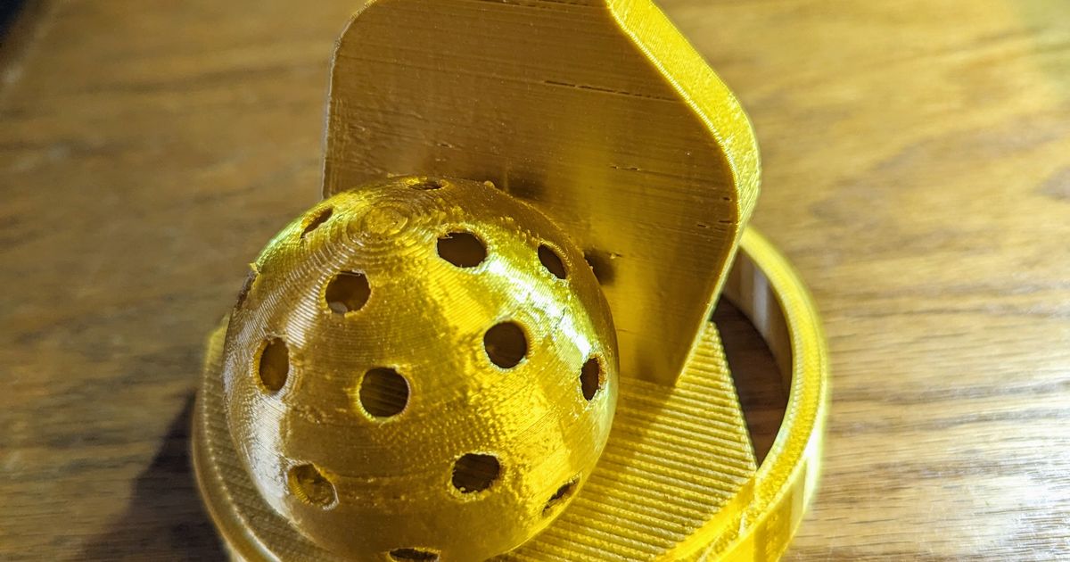 Pickleball Trophy 2024 by Peter Colquhoun | Download free STL model ...