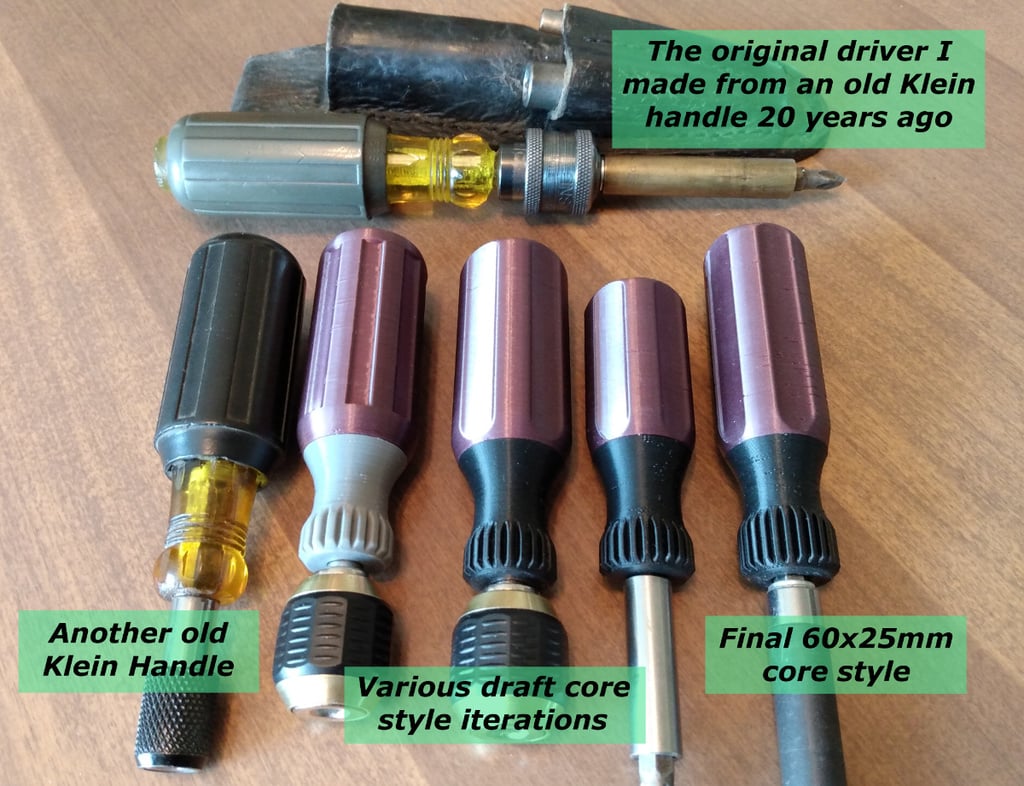 Parametric Klein-Style 2-Piece Screwdriver/Tool Handles (SCAD) by ...
