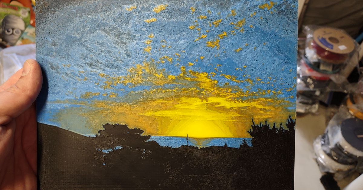 Oregon Coast Sunset by AndrewY | Download free STL model | Printables.com