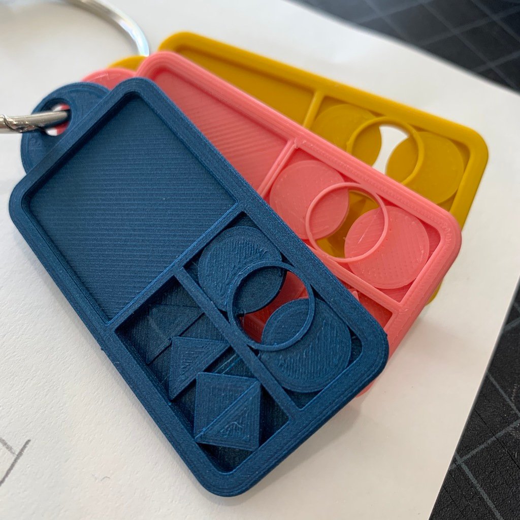 Filament Swatch with Geometric Shapes by sophywong | Download free STL ...