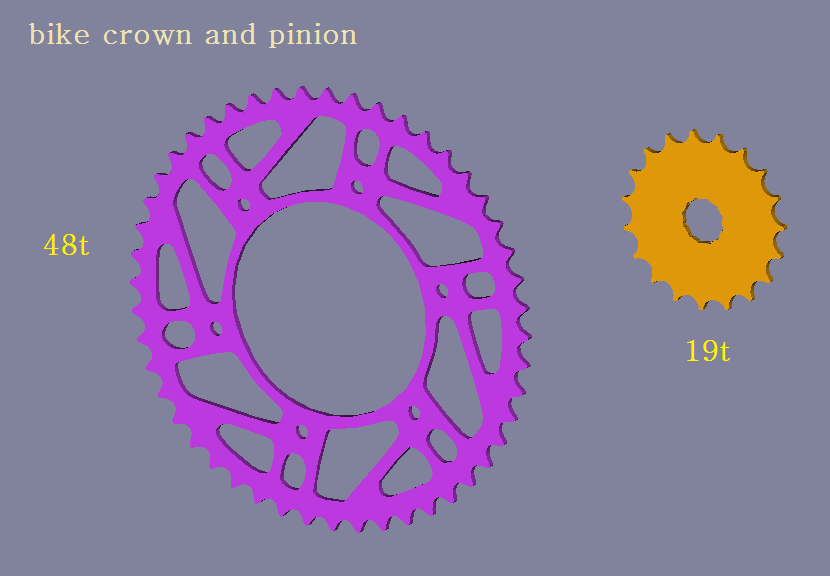 bike crown and pinion by Nicola | Download free STL model | Printables.com