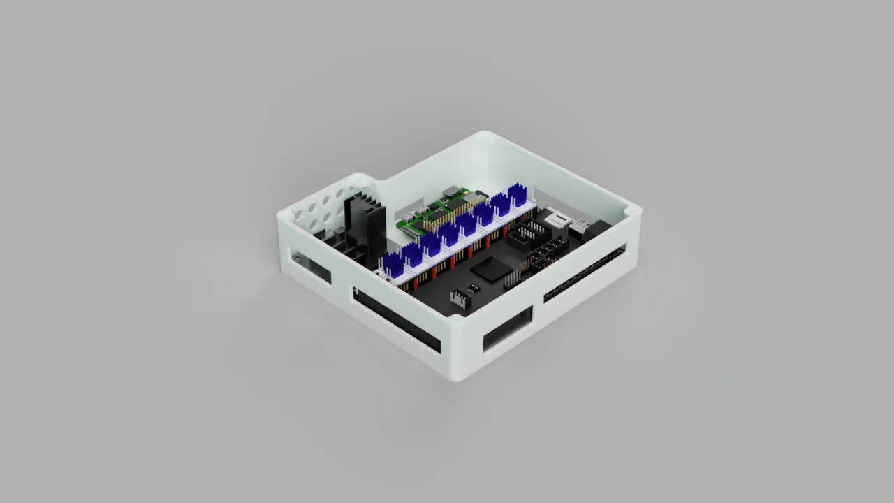 BTT Octopus Pro + Raspberry Pi Zero 2w + Mosfet board enclosure by ...