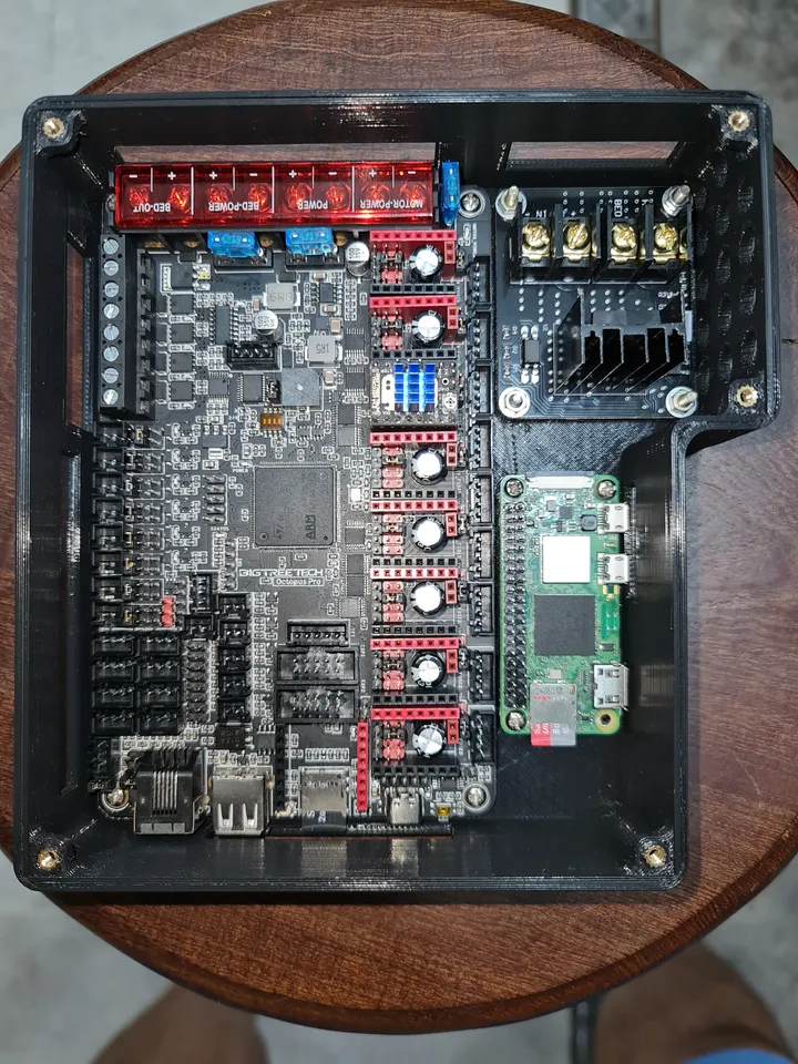 BTT Octopus Pro + Raspberry Pi Zero 2w + Mosfet board enclosure by ...