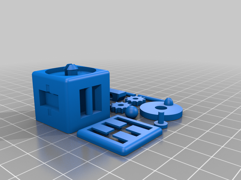 Fidget cube - 100% printed by Extrudinary | Download free STL model ...