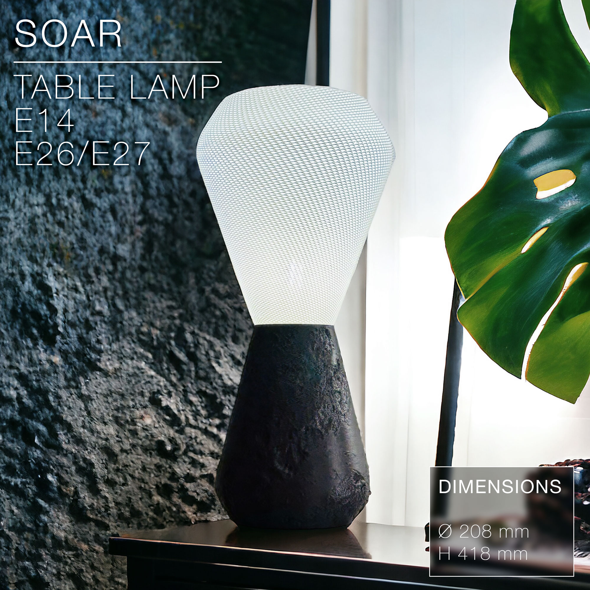SOAR | Table lamp E14 & E27 & E26 fast print by Charles Regaud ...